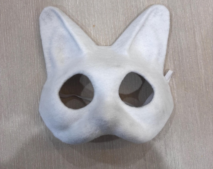Felted Therian Mask, Ready to Paint (short Ears) - Etsy