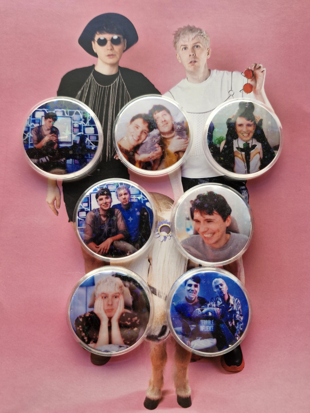 Dan & Phil Holographic Plastic Buttons - Etsy