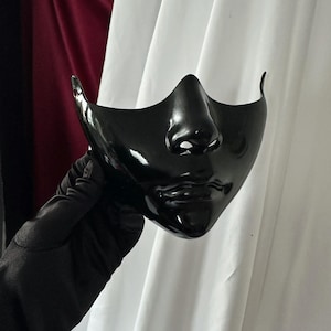 Gold Full Face Mask, Cyberpunk Cosplay Armor, Gothic Half Face Golden ...