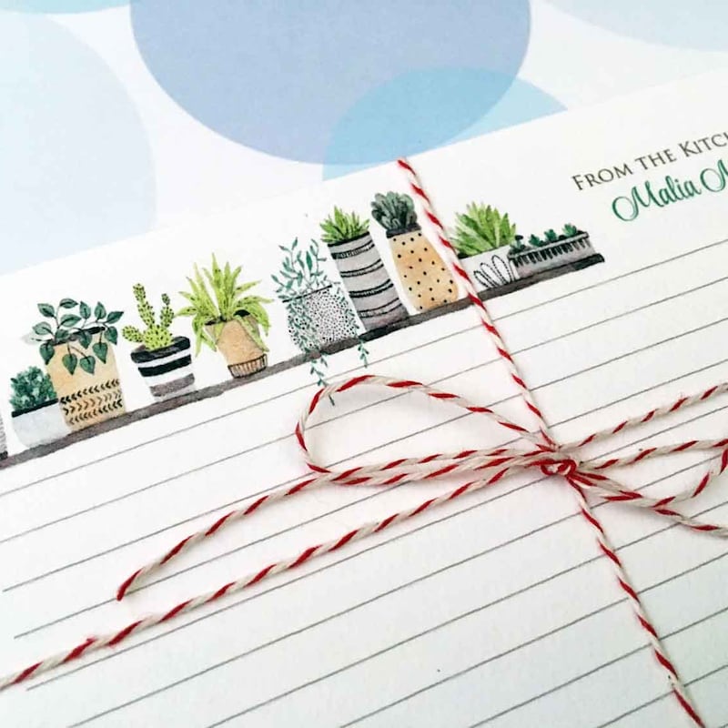 Personalized Recipe Cards - Etsy