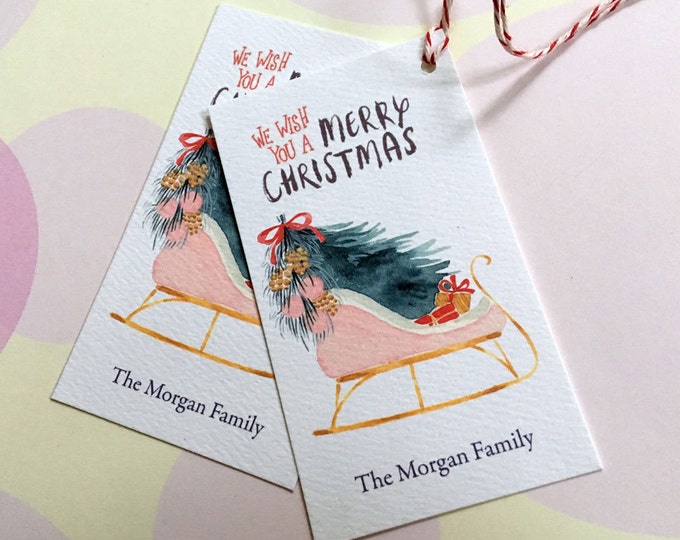 Personalized Christmas Gift Tags, Holiday Tags, Set of 20 - Etsy