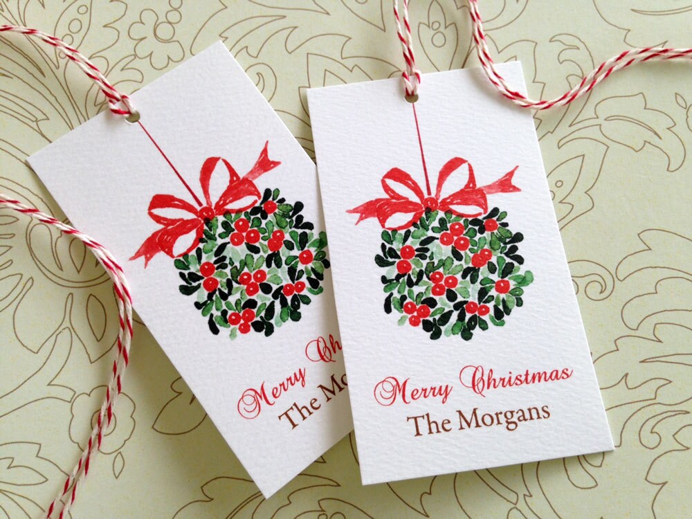 Personalized Christmas Gift Tags Holiday Tags Set of 20 | Etsy