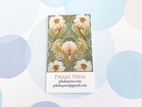 Personalized Business Card Calling Card Vintage Embroidery - Etsy