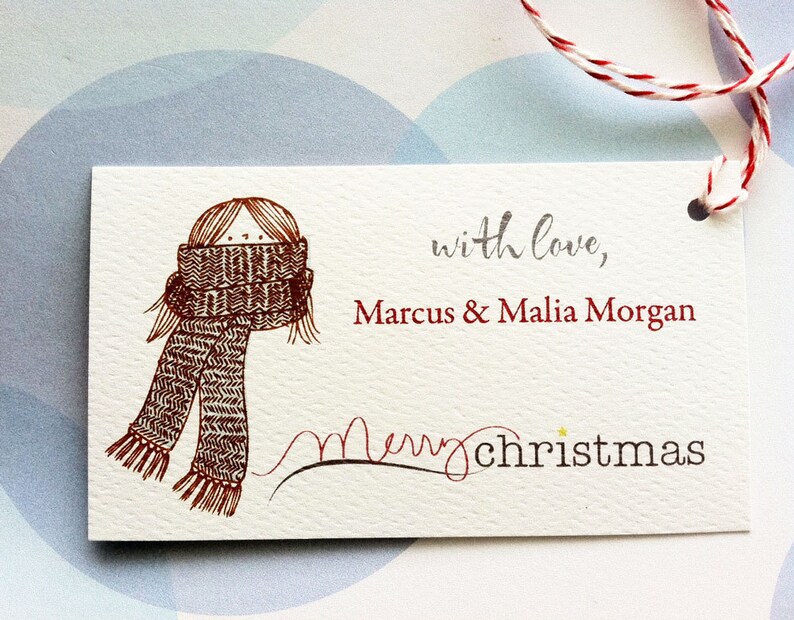 Personalized Christmas Tags, Custom Christmas Tags, Holiday Tags, Gift ...