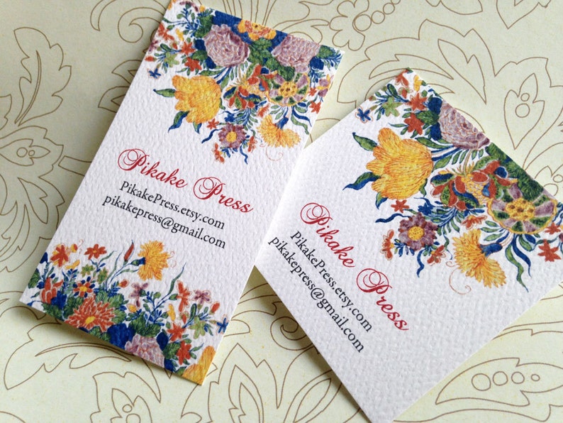 Business Card Calling Card Vintage Card Set of 50 or 48 - Etsy