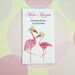 Personalized Flamingo Business Cards, Custom Business Cards, Set of 50 ...