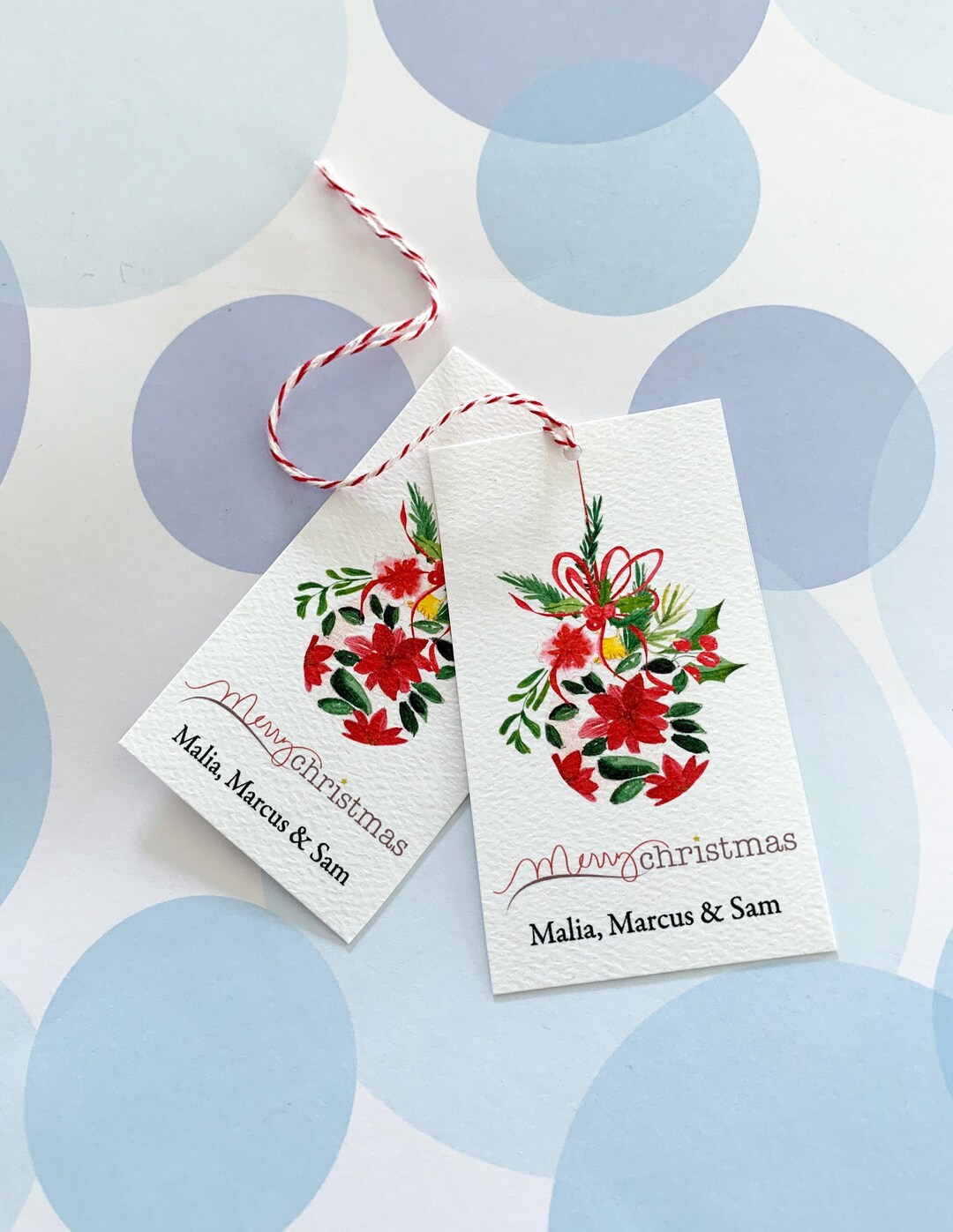 Christmas Gift Tags Personalized, Holiday Tags, Gift Tags, Set of 20 - Etsy