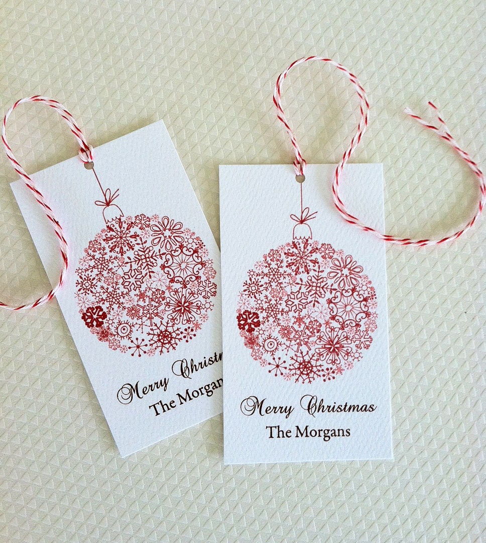 Christmas Gift Tags Personalized Custom Christmas Tags - Etsy