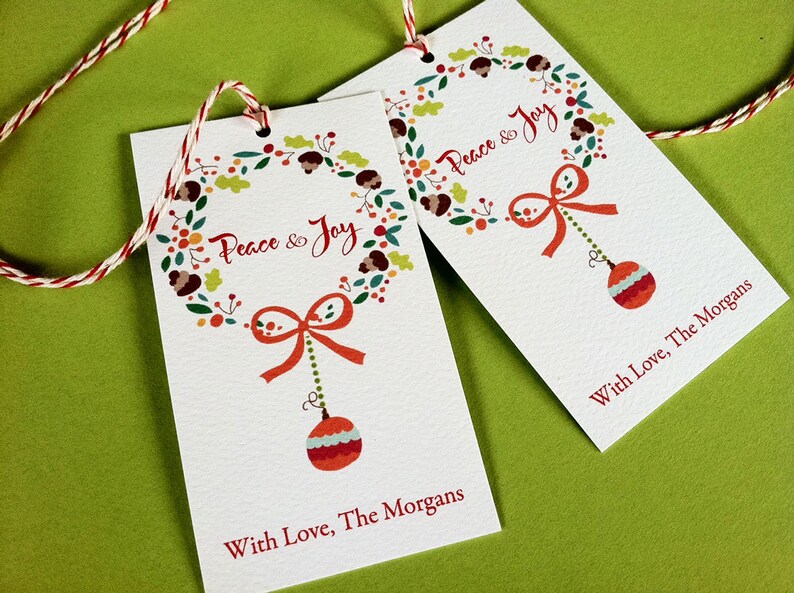 Personalized Christmas Tags Holiday Tags Christmas Tags | Etsy