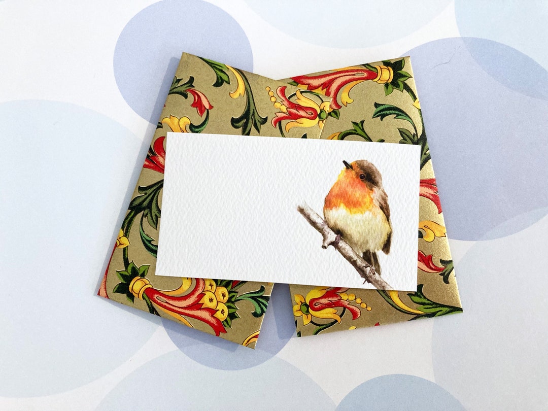 Size 3.5x2 Inches, Gift Enclosure Card, Mini Cards and Envelopes, Bird ...