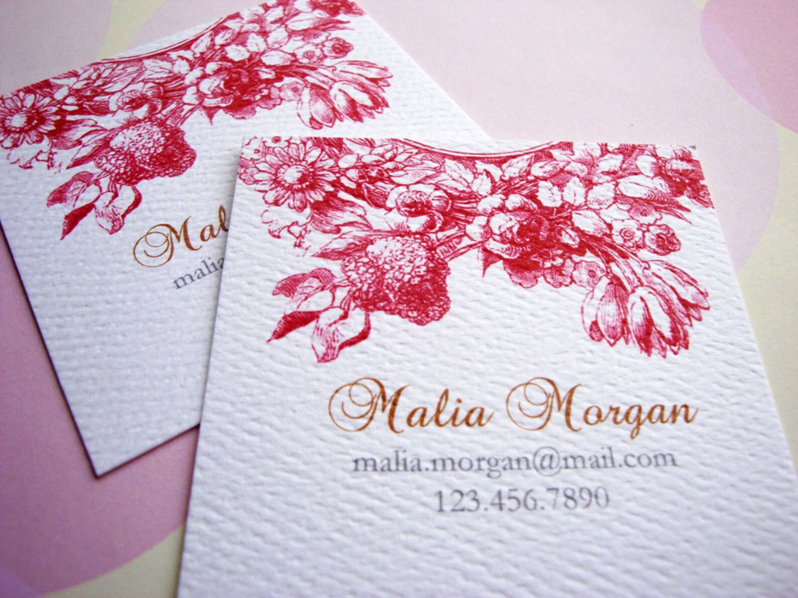 Personalized Business Cards Custom Business Cards Set of 48 | Etsy