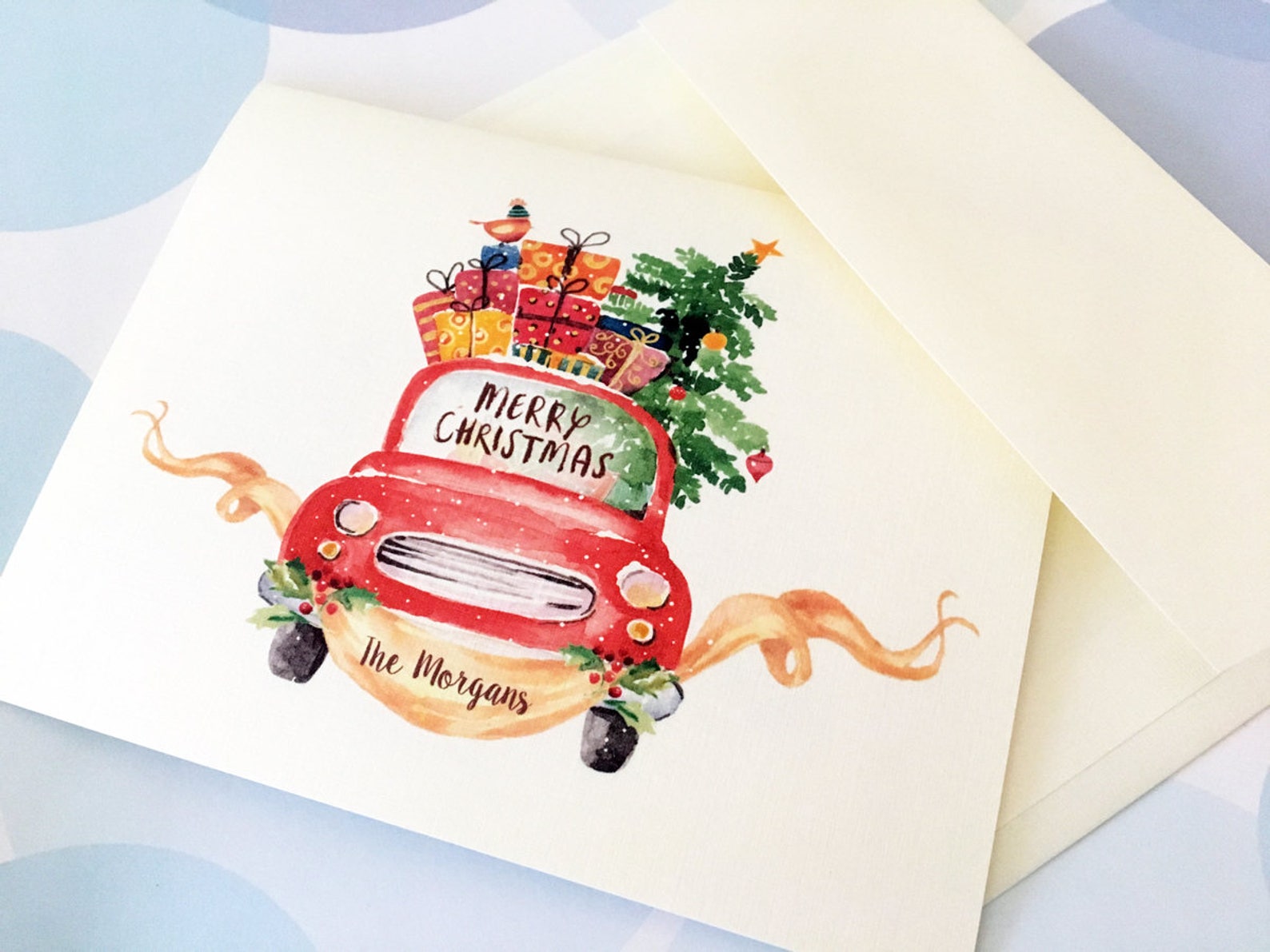 Personalized Christmas Card Custom Christmas Card | Etsy