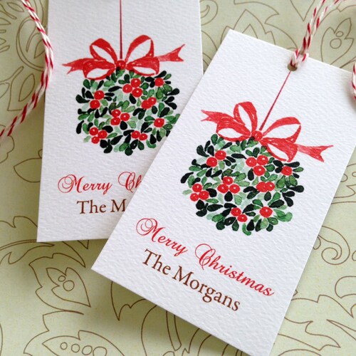 Christmas Gift Tags Personalized Personalized Holiday Gift | Etsy