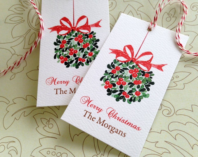 Personalized Christmas Gift Tags, Holiday Tags, Set of 20 - Etsy
