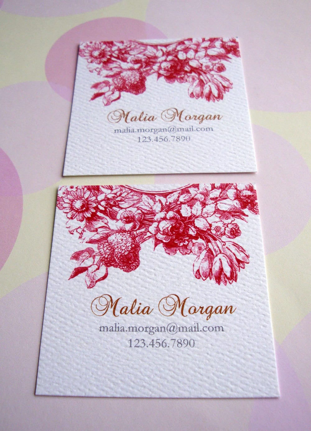 Personalized Business Cards Custom Business Cards Set of 48 | Etsy