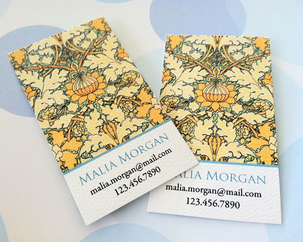 Personalized Business Card Calling Card Vintage Wallpaper - Etsy