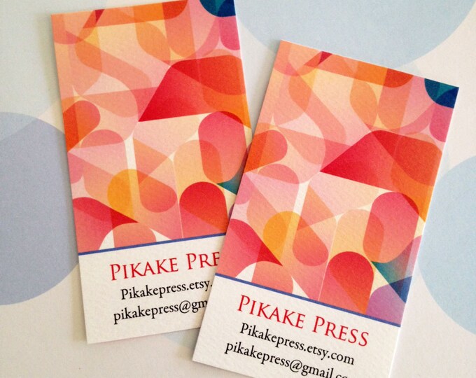 Personalized Business Card, Calling Card, Modern, Geometric - Set of 50 ...