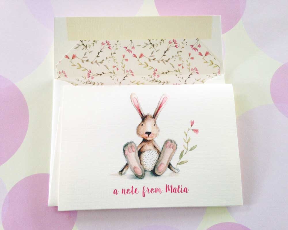 Personalized Stationery Set Custom Note Cards Folded Note | Etsy