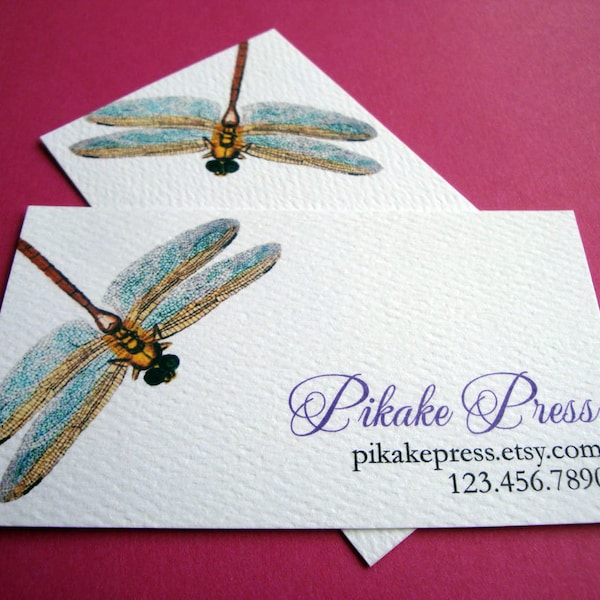 Dragonfly Business Cards - Etsy