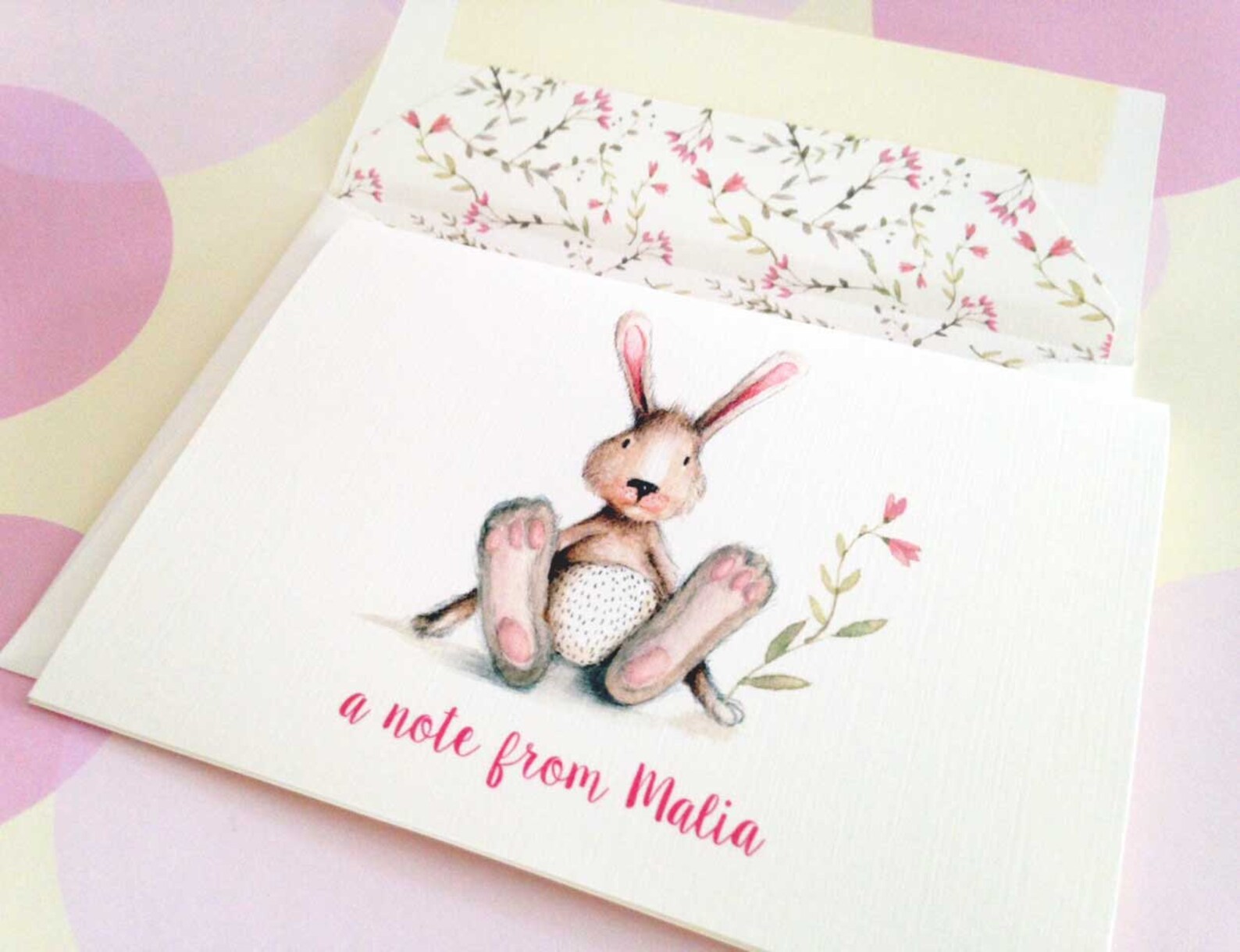 Personalized Stationery Set Custom Note Cards Folded Note | Etsy