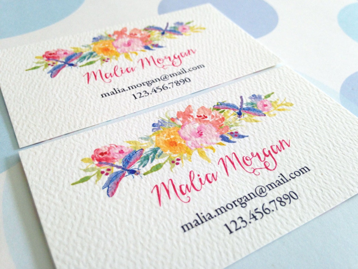 Business Cards, Custom Business Cards - Set of 50 - Etsy