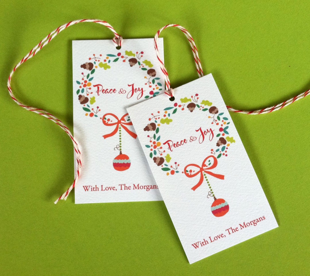 Personalized Christmas Tags, Holiday Tags, Christmas Tags, Gift Tags ...