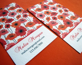 Business Card Calling Card Set of 50 | Etsy