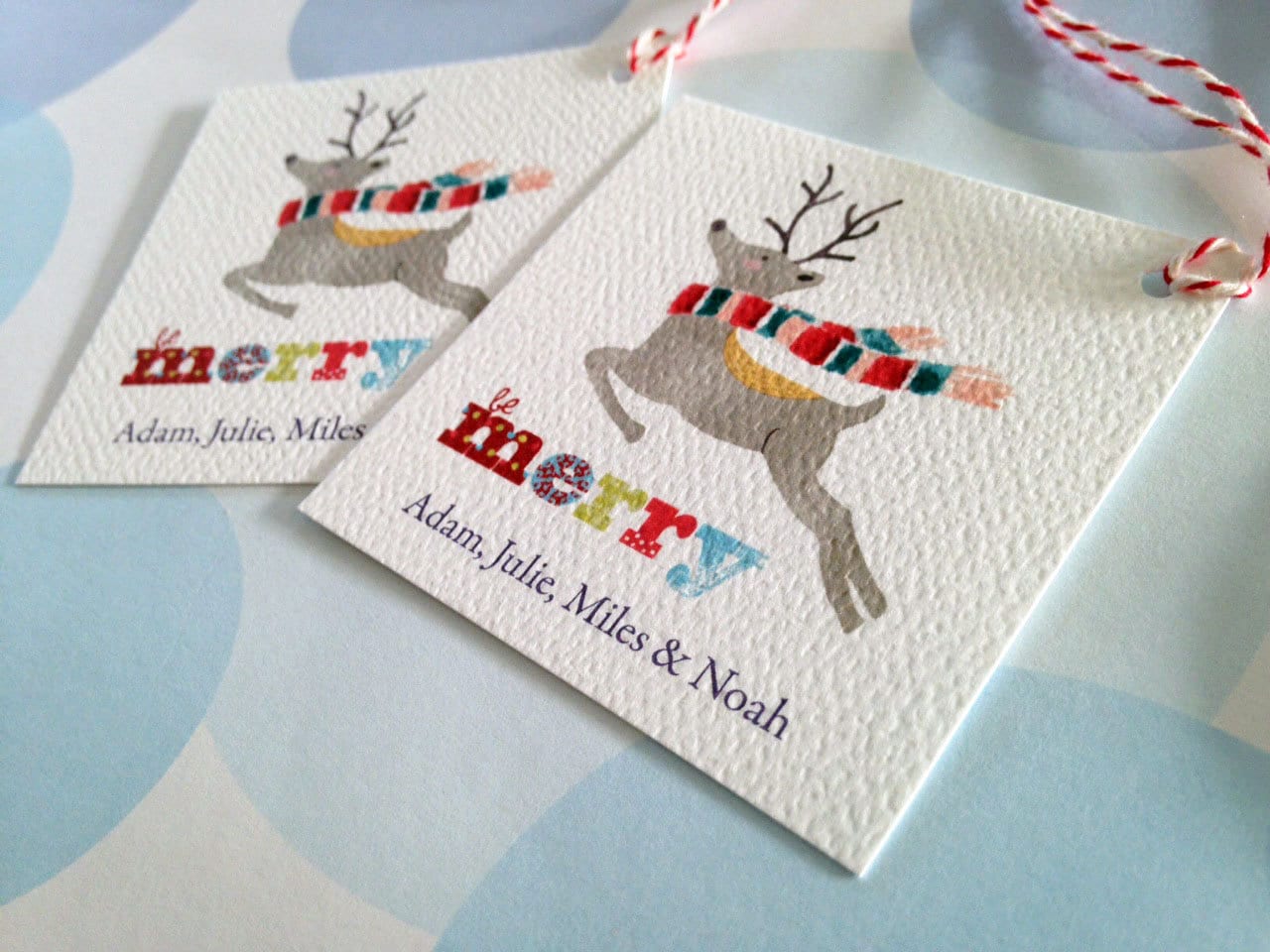 Christmas Gift Tags Personalized Christmas Tags Custom | Etsy