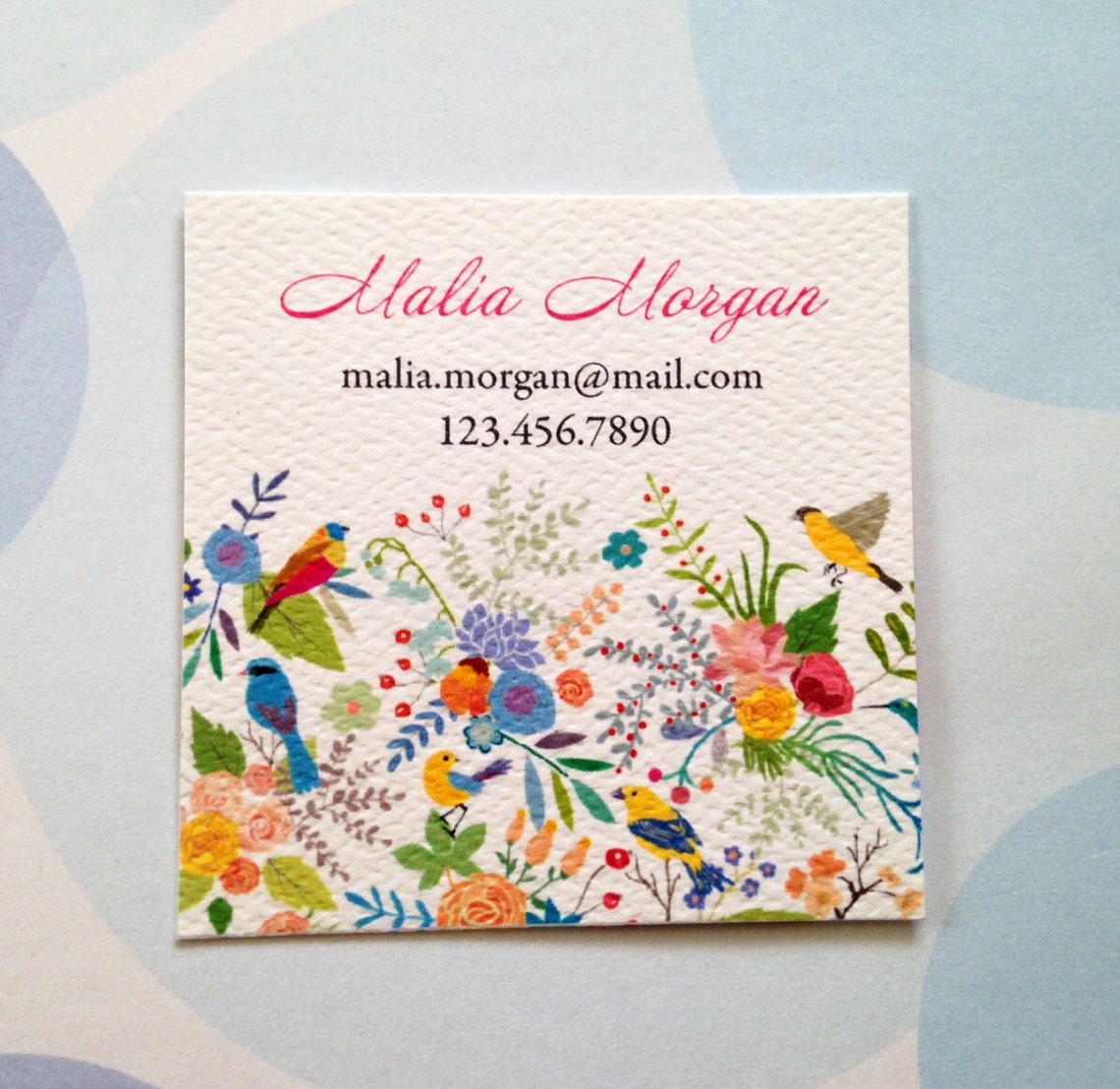 Bird Business Cards, Custom Business Cards - Set of 48 - Etsy