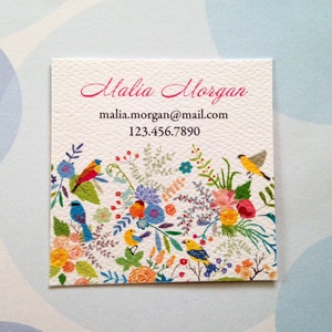 Bird Business Cards, Custom Business Cards - Set of 48 - Etsy