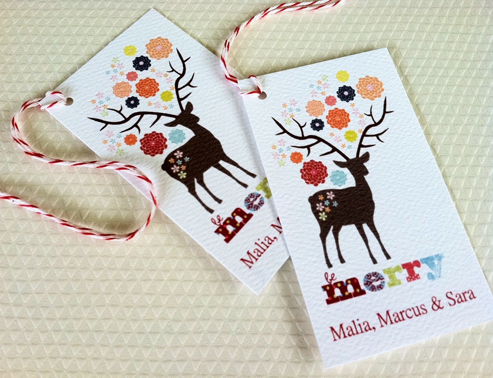 Personalized Christmas Gift Tags Holiday Tags Christmas | Etsy