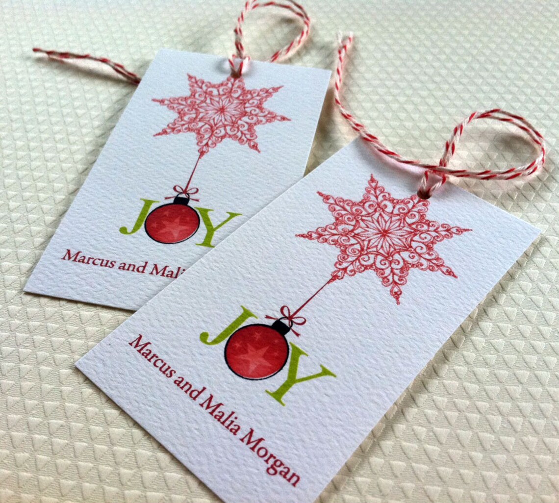 Personalized Christmas Tags, Christmas Gift Tags, Holiday Tags ...