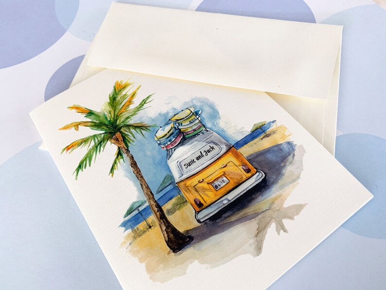 Personalized Greeting Card Surf Card Travel Card Road Trip | Etsy