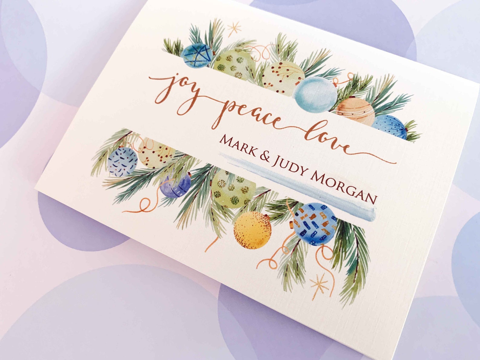 Personalized Christmas Card Holiday Cards Custom Christmas | Etsy