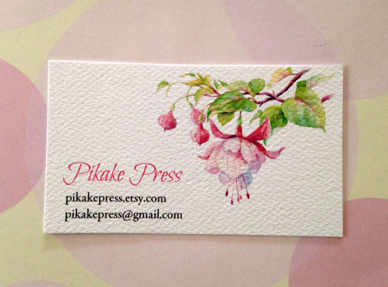 Business Cards Custom Business Cards Fuchsia Card Set of 50 | Etsy