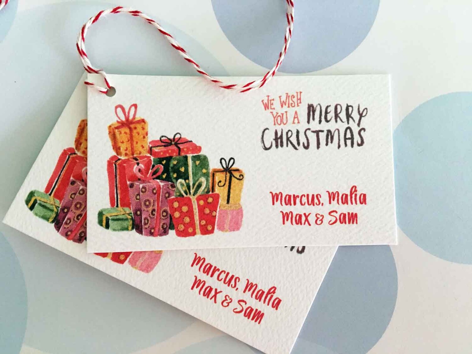 Personalized Christmas Gift Tags Holiday Tags Christmas - Etsy