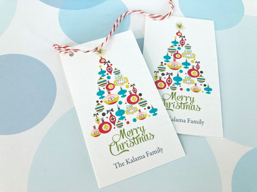 Christmas Gift Tags Personalized, Holiday Tags, Gift Tags, Set of 20 - Etsy