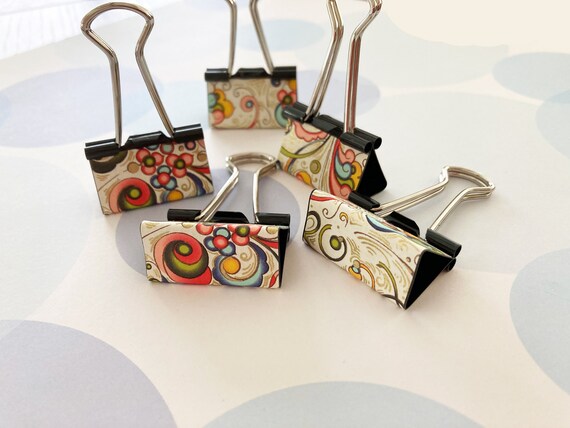 Paper Clip Binder Clips Bulldog Clip Set of 5 | Etsy
