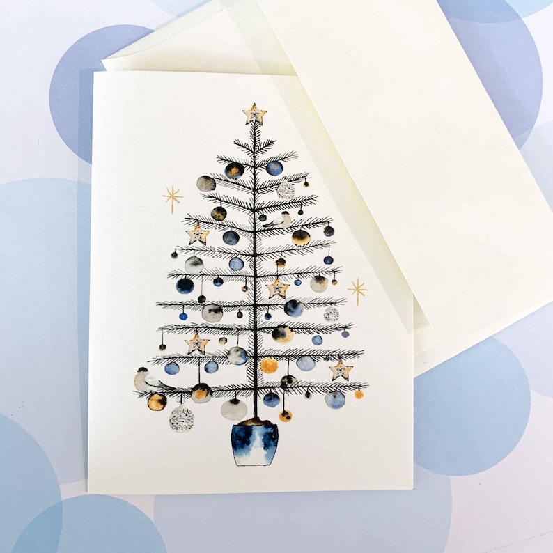 Christmas Card Holiday Cards Rustic Christmas Card | Etsy