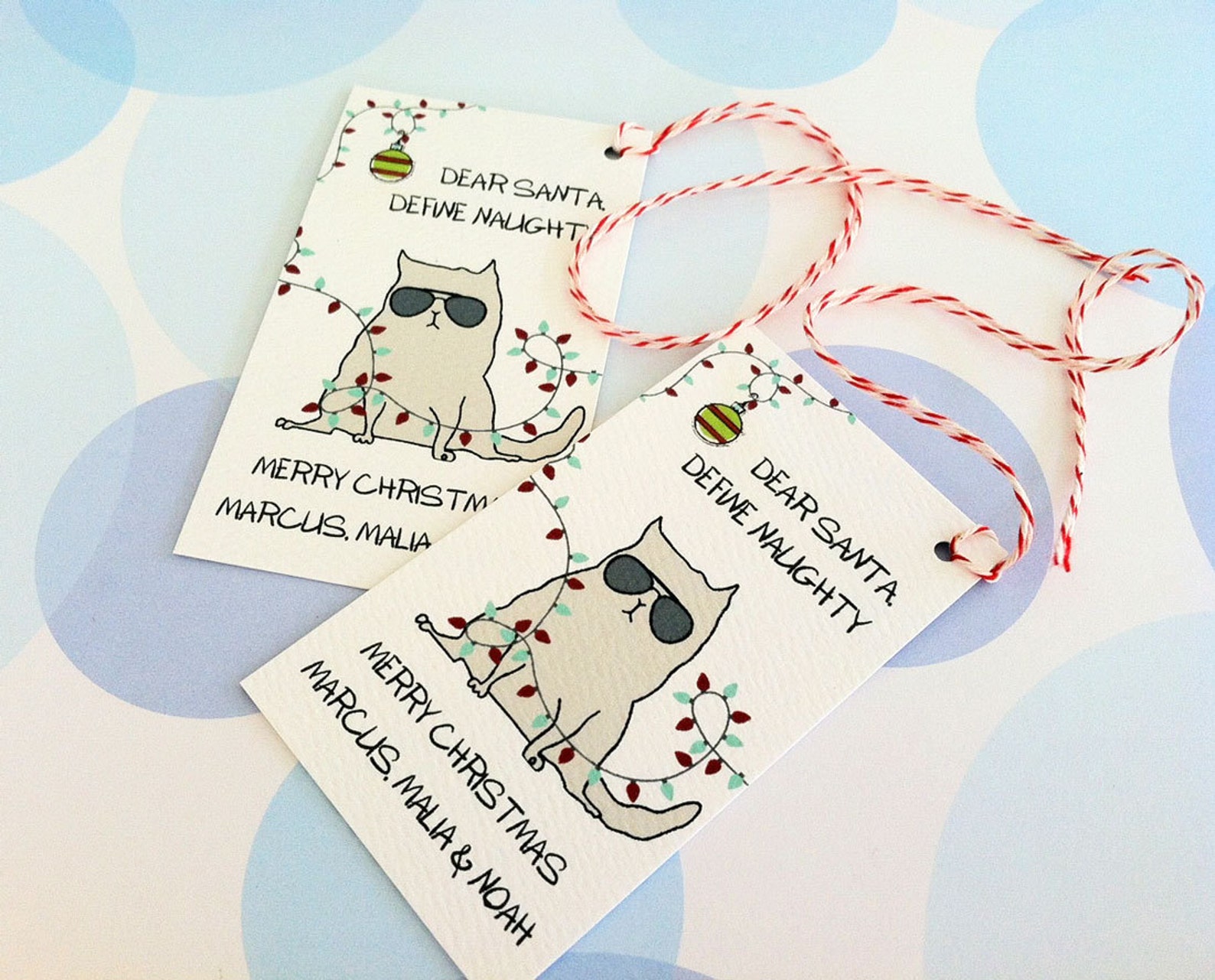 Personalized Christmas Tags, Gift Tags, Holiday Tags, Funny Gift Tags ...