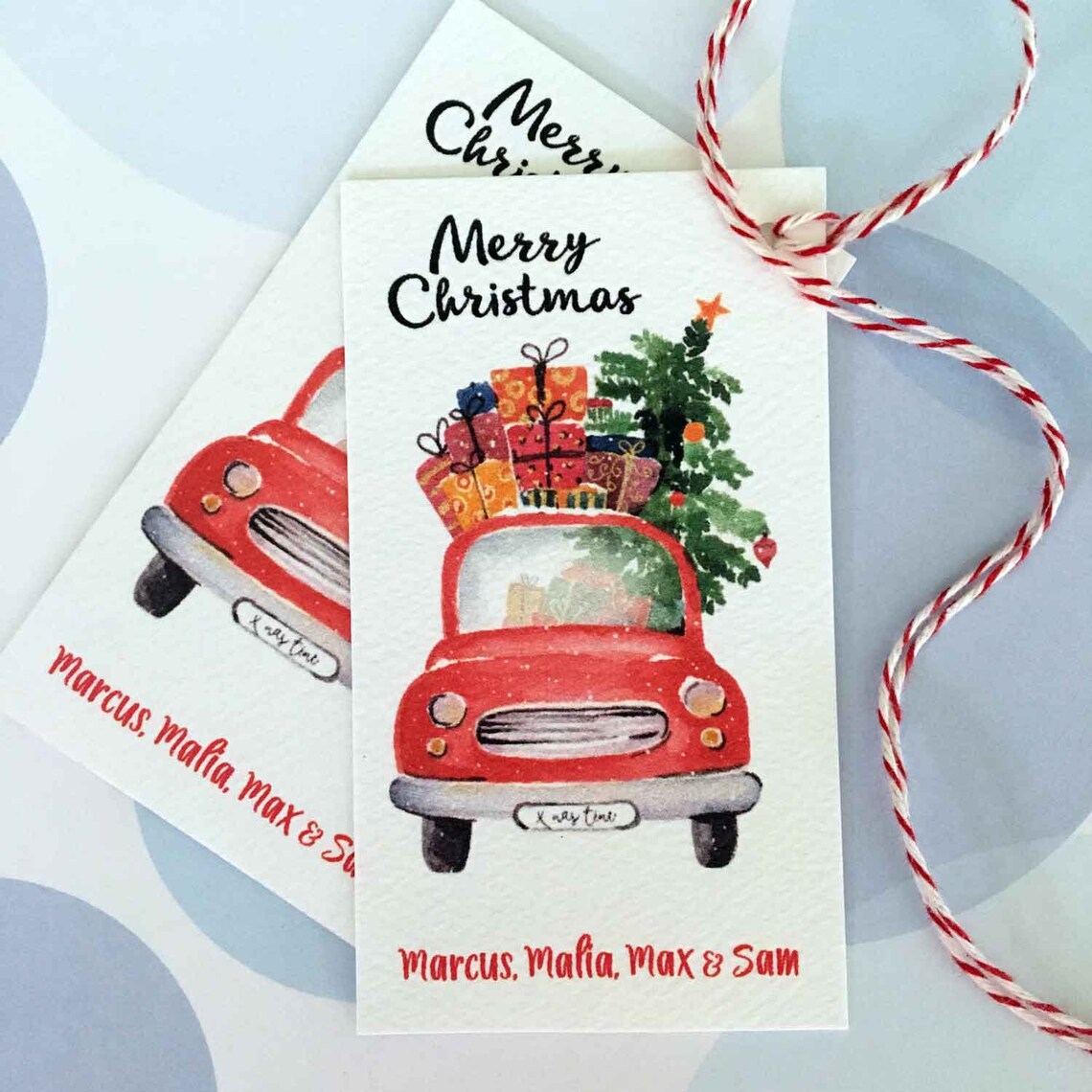 Personalized Christmas Gift Tags Holiday Tags Christmas | Etsy