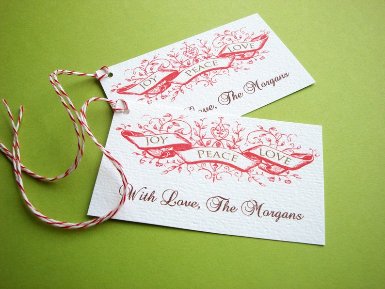 Personalized Gift Tags Custom Holiday Tags Personalized Gift - Etsy
