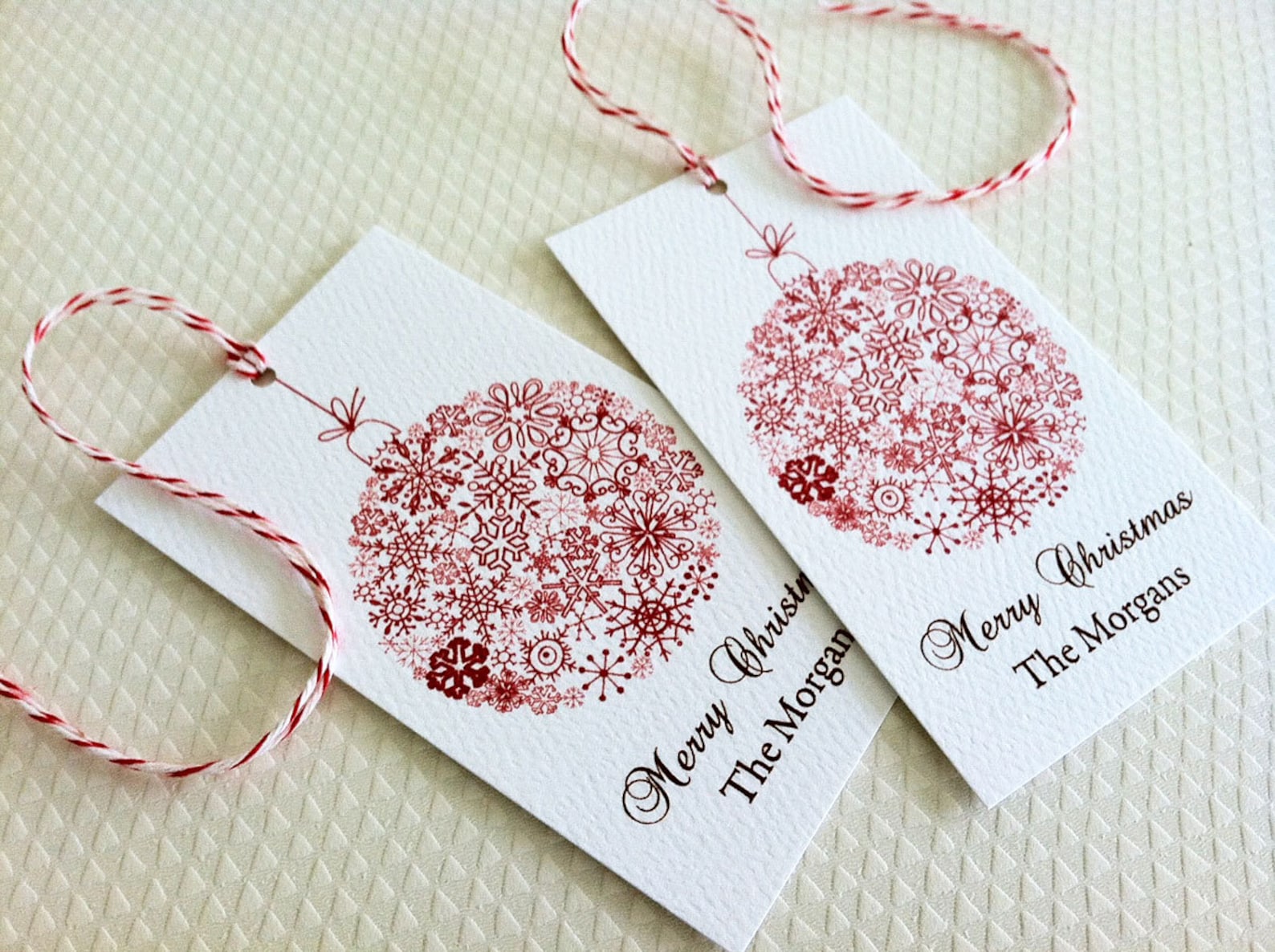 Christmas Gift Tags Personalized Custom Christmas Tags | Etsy