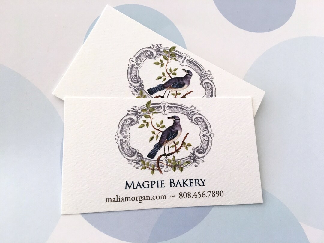 Printed Business Cards, Custom Business Cards, Bird Card - Set of 50 - Etsy