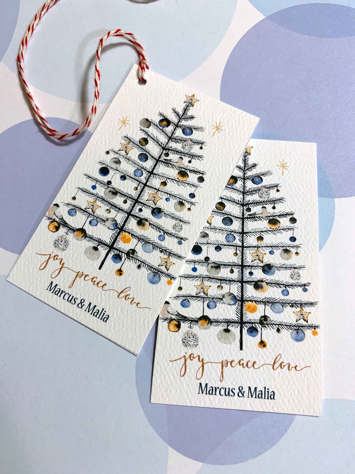 Christmas Gift Tags Personalized Custom Holiday Tags - Etsy