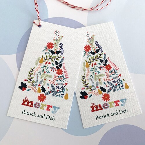 Christmas Gift Tags Personalized Custom Holiday Tags - Etsy
