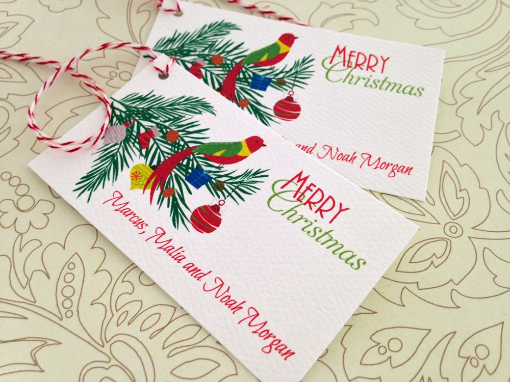 Personalized Christmas Gift Tags Holiday Tags Christmas - Etsy