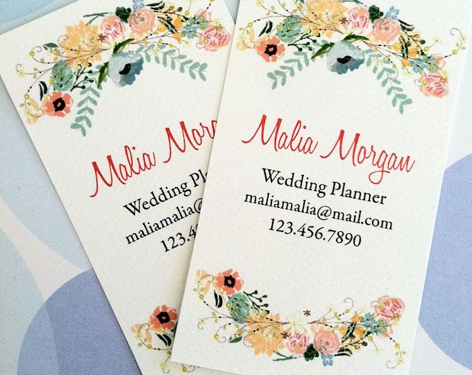 Custom Business Cards Business Cards Set of 50 - Etsy