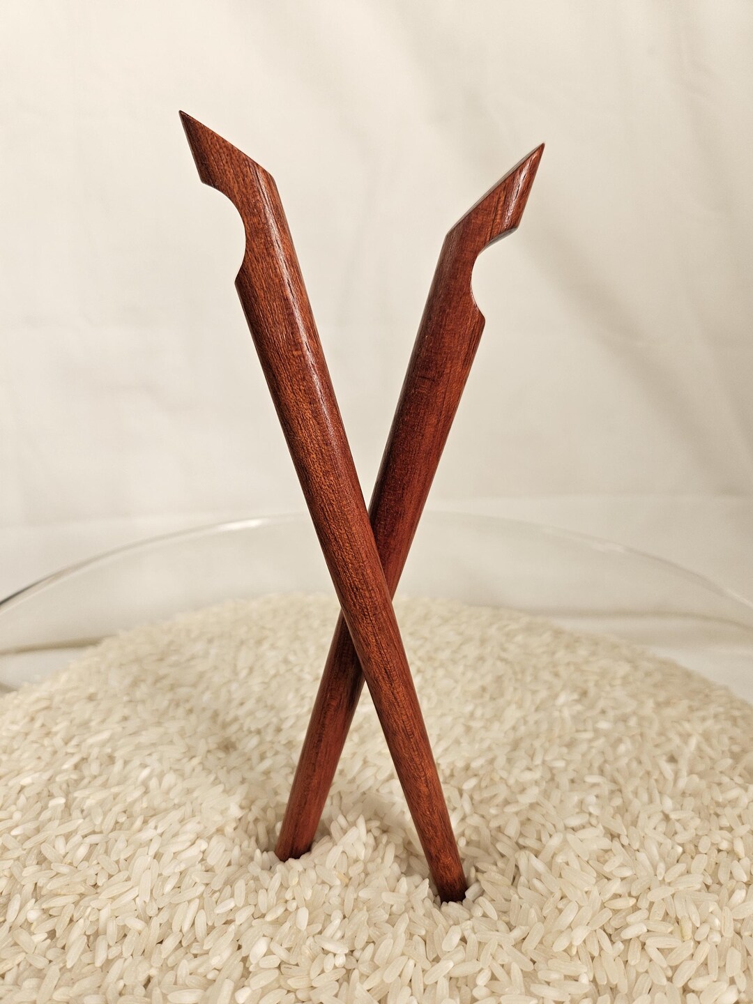 Bloodwood Handmade Hair Stick – Angled Top Wooden Hair Pin for Buns ...