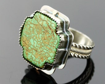 Turquoise Cross Ring - Etsy